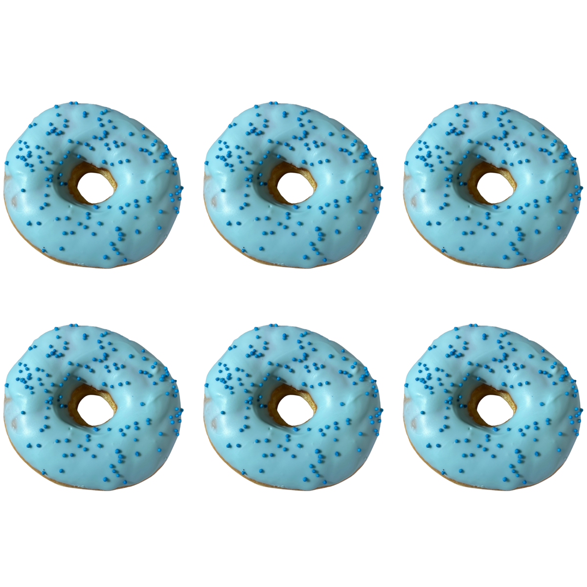 6 Pack Fathers Day Blue Sprinkle Donut Rings – My Donut Box