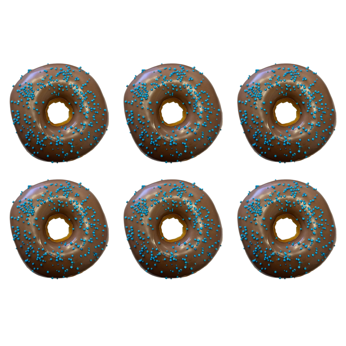 6 Pack Fathers Day Chocolate Sprinkle Donut Rings – My Donut Box