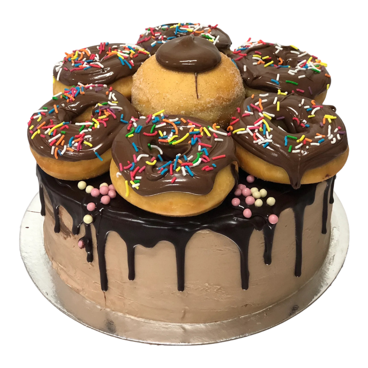 Rainbow Nutella Mud Donut Cake – My Donut Box