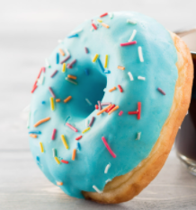 6 Pack Blue Iced Rings – My Donut Box