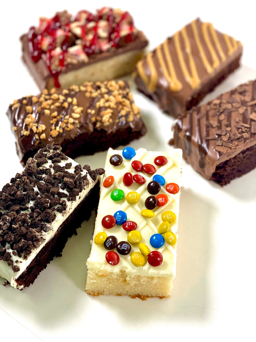 Rainbow Party Mud Cake Slice Pack – My Donut Box