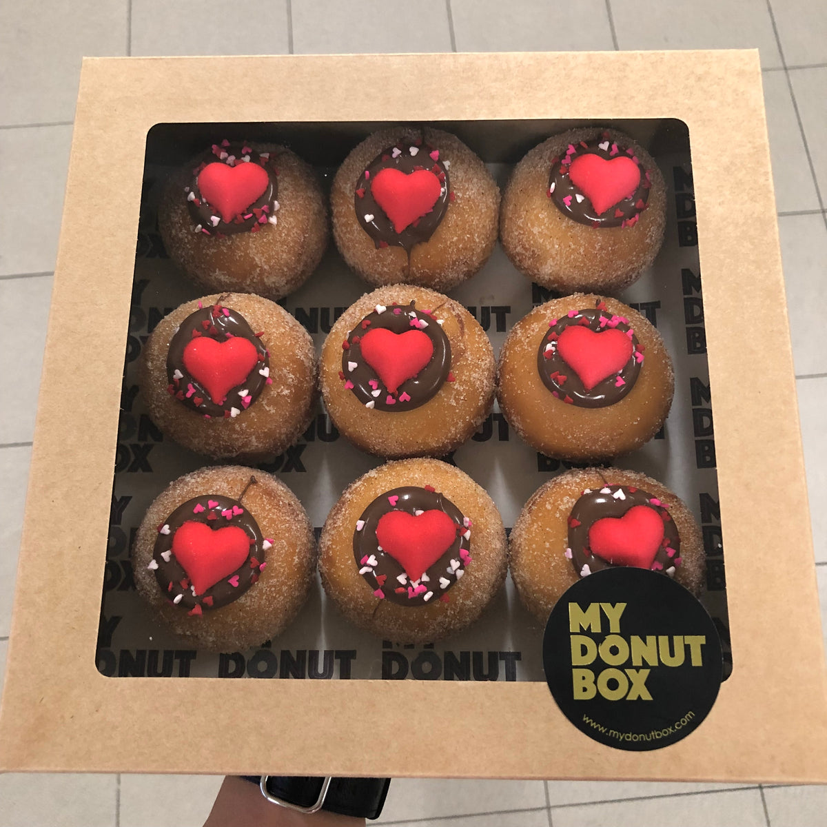 9 Pack Mini Love Filled Donuts – My Donut Box
